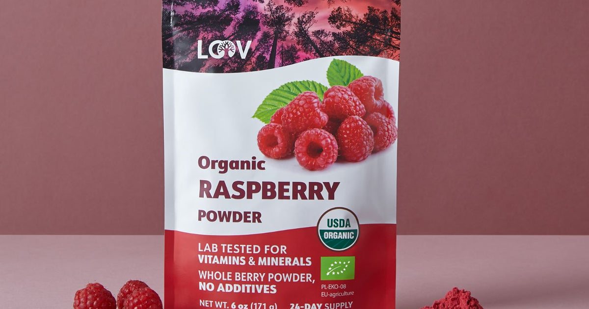 Freeze Dried Raspberries │ Berry Powder │ LOOV Organic