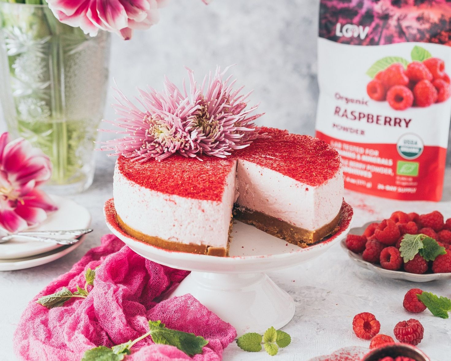 Freeze Dried Raspberries │ Berry Powder │ LOOV Organic