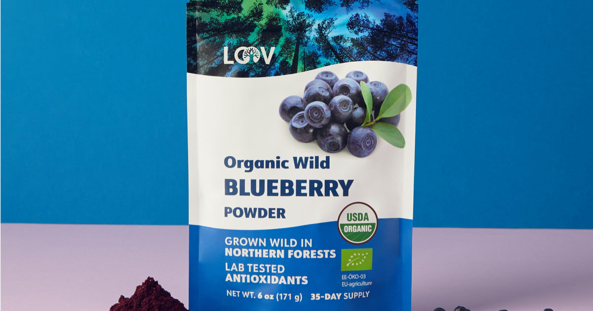Blueberry Powder | Wild & Freeze Dried | LOOV Organic