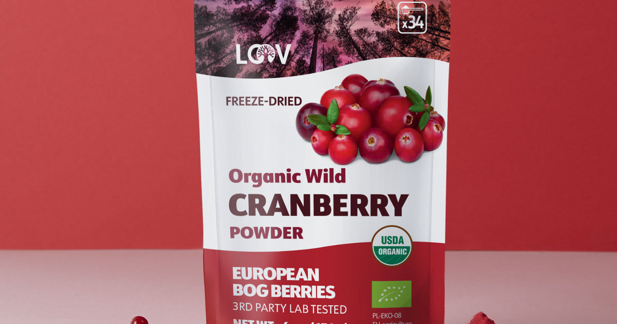 Cranberry Powder | Wild Cranberries | LOOV Organic